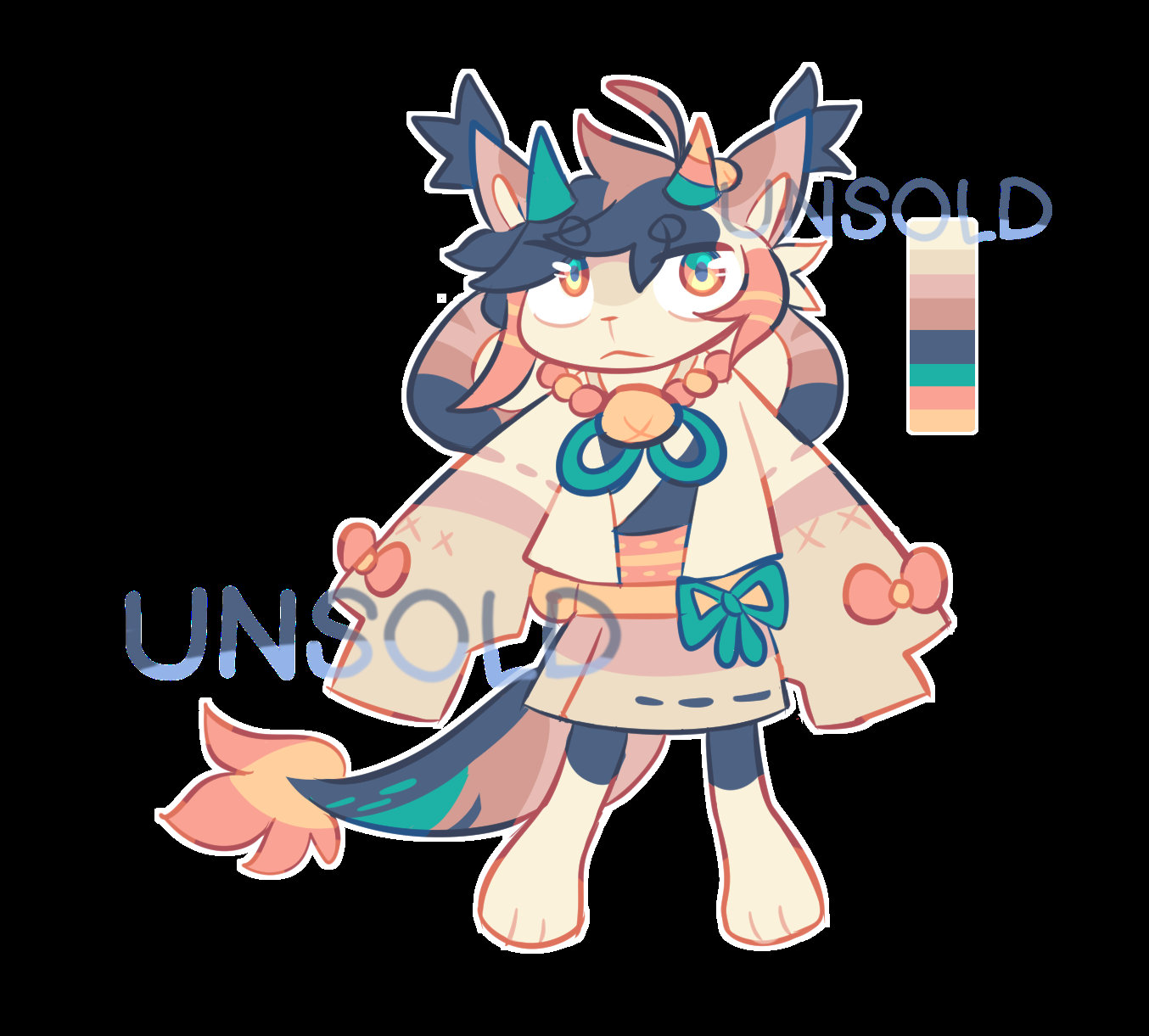 Hand Drawn Furry Fursona Adoptable - Etsy