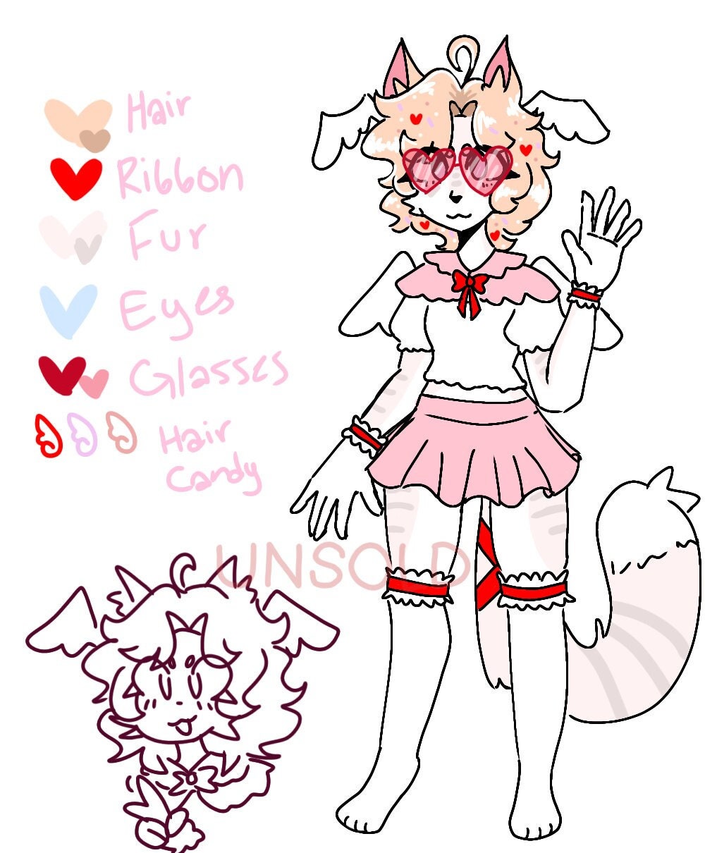 Hand Drawn Furry Fursona Adoptable - Etsy