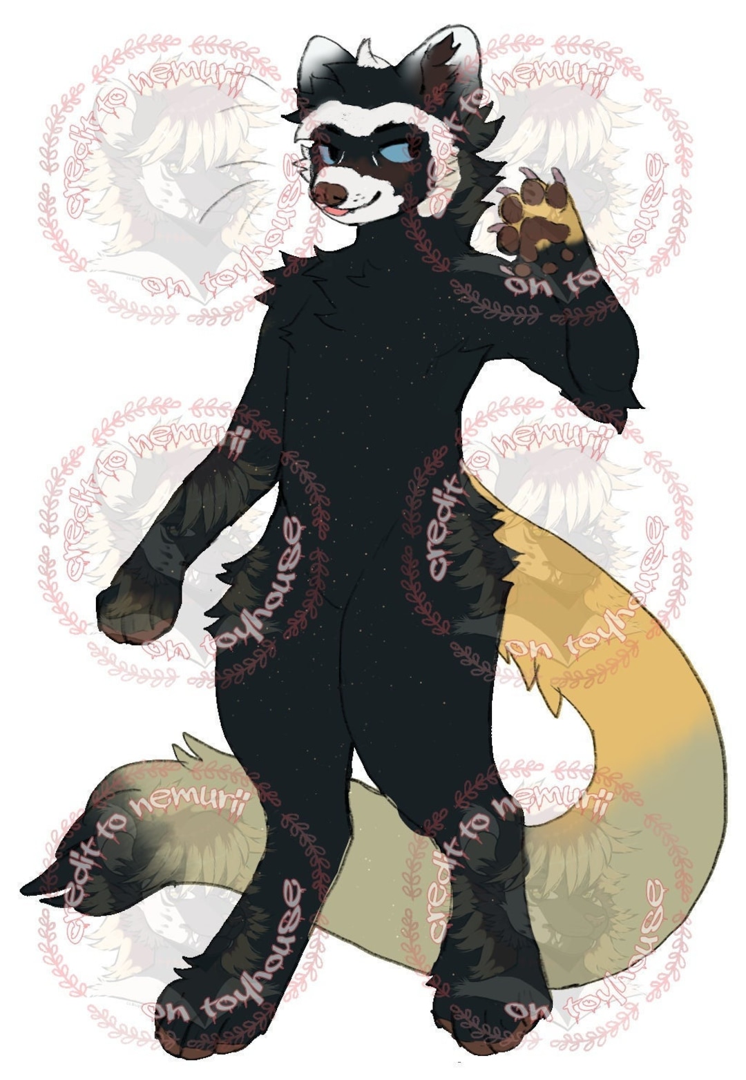 Hand Drawn Furry Fursona Adoptable - Etsy