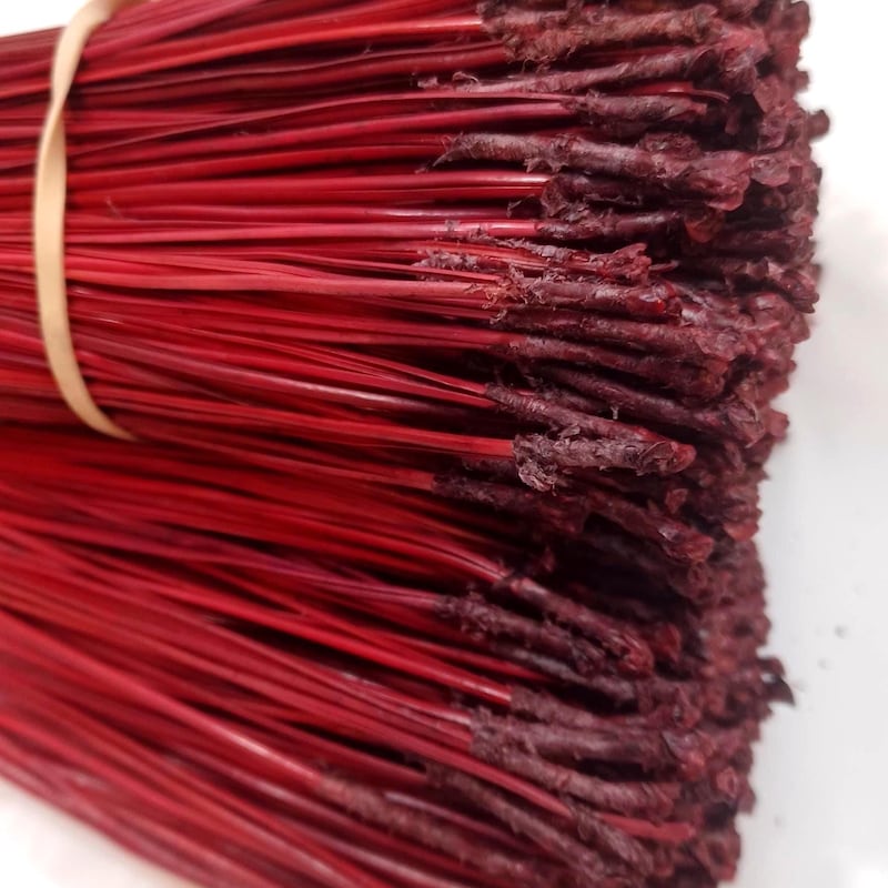 Red Hand Woven Basket - Etsy