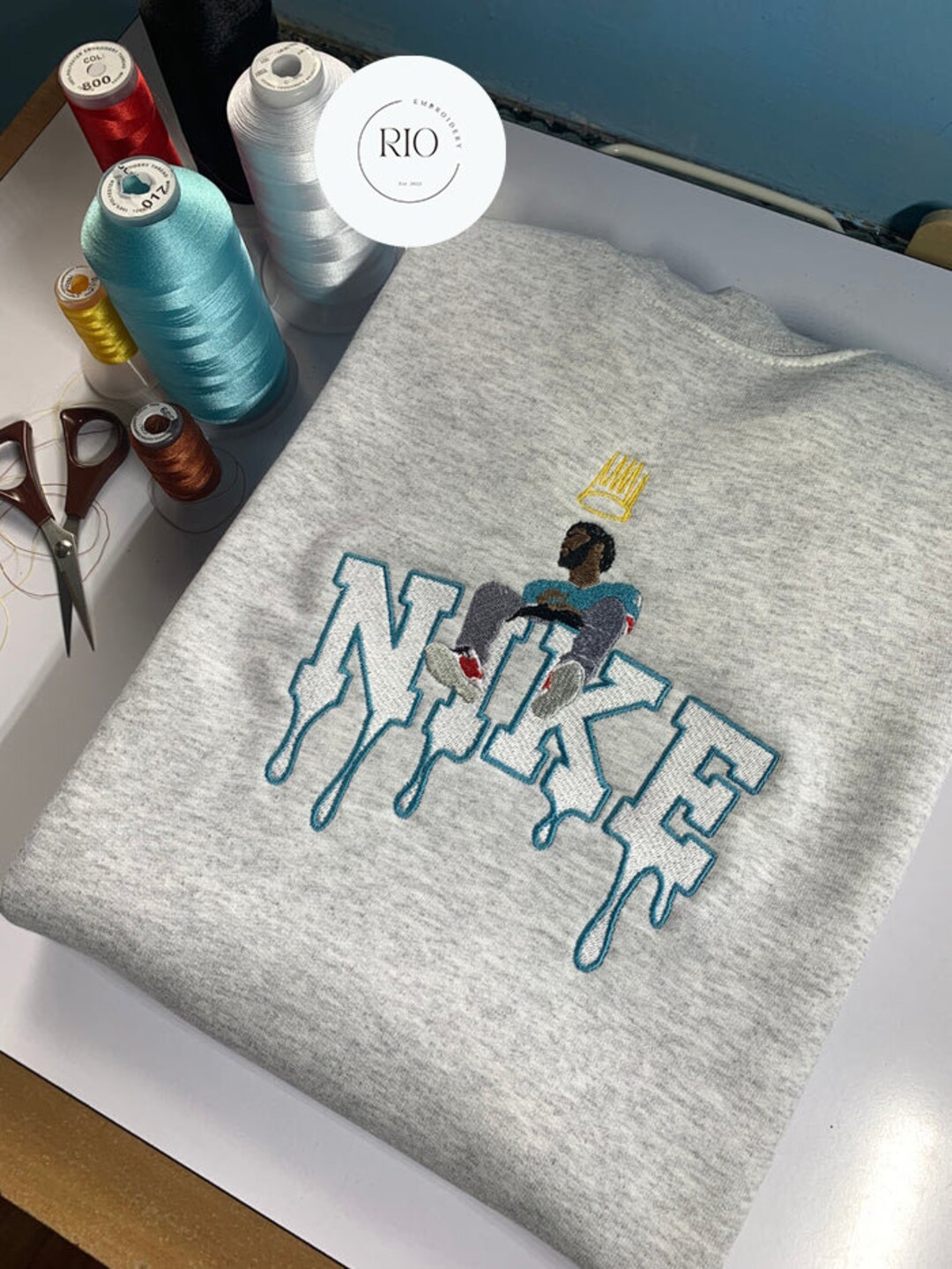 Vintage 2014 Forest Hills Drive J Cole Lightweight Embroidered Sweater ...