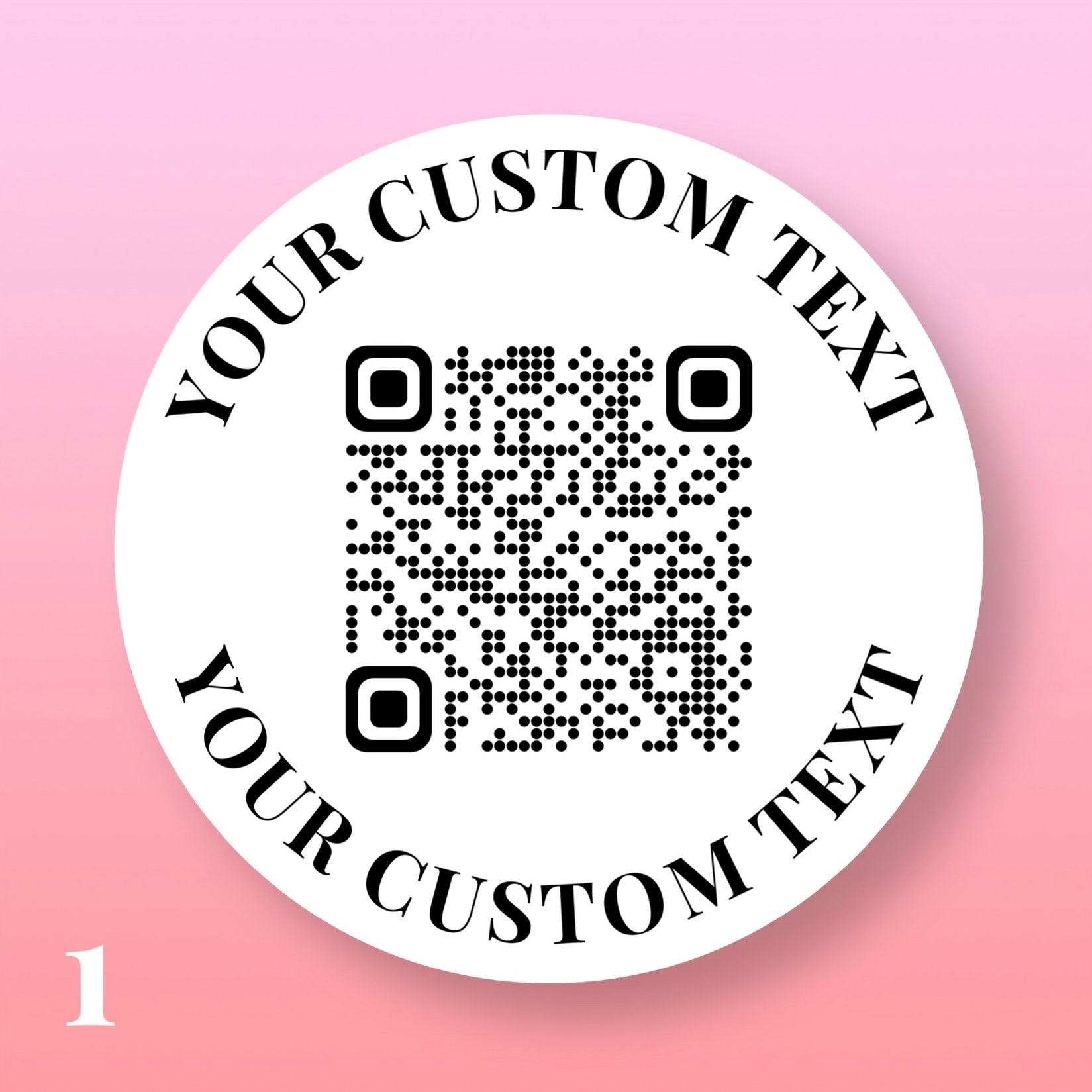 Custom Qr Code Packaging Sticker Custom Text Stickers Etsy 2677