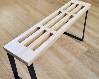 Concrete Block Leg Bench Indoor / Outdoor - Etsy