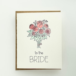 Bridal Shower Card Wedding Shower Card to the Bride - Etsy