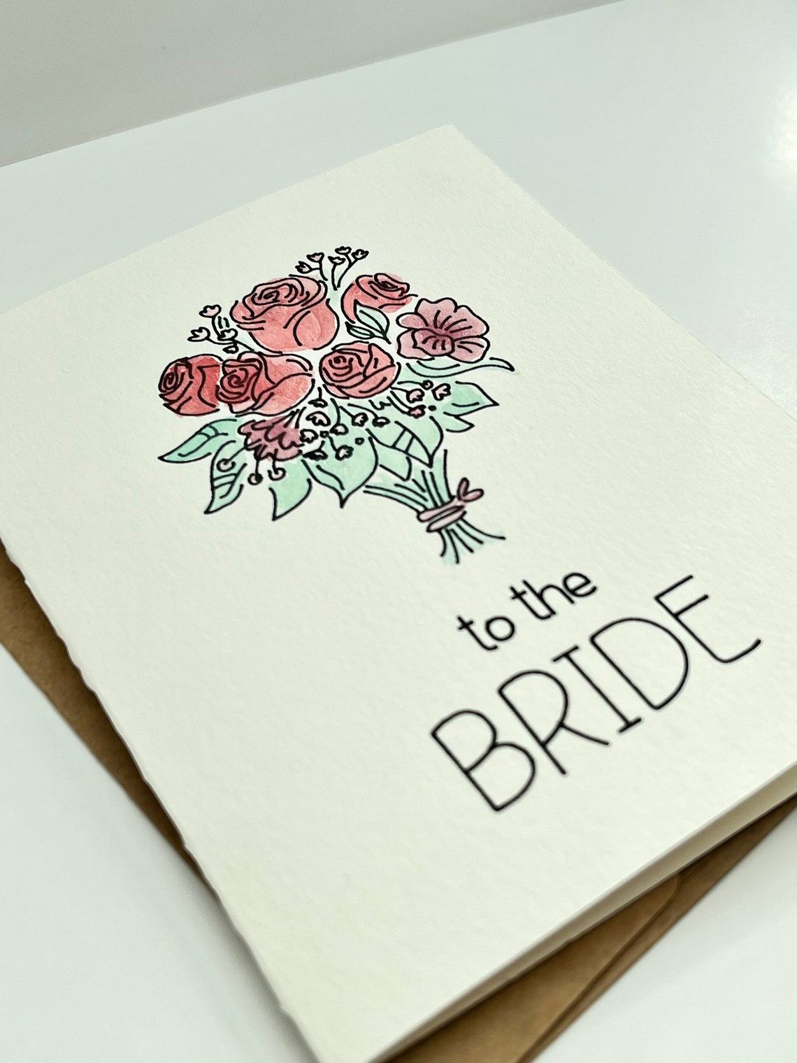 Bridal Shower Card Wedding Shower Card to the Bride - Etsy