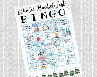 Winter Bingo Printable - Fun Outdoor & Indoor Activities for Kids ...