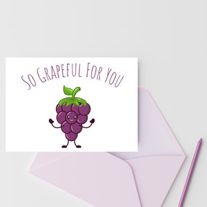 Printable Thank You Card, Thank You Note, Funny Thank You Card, Purple ...