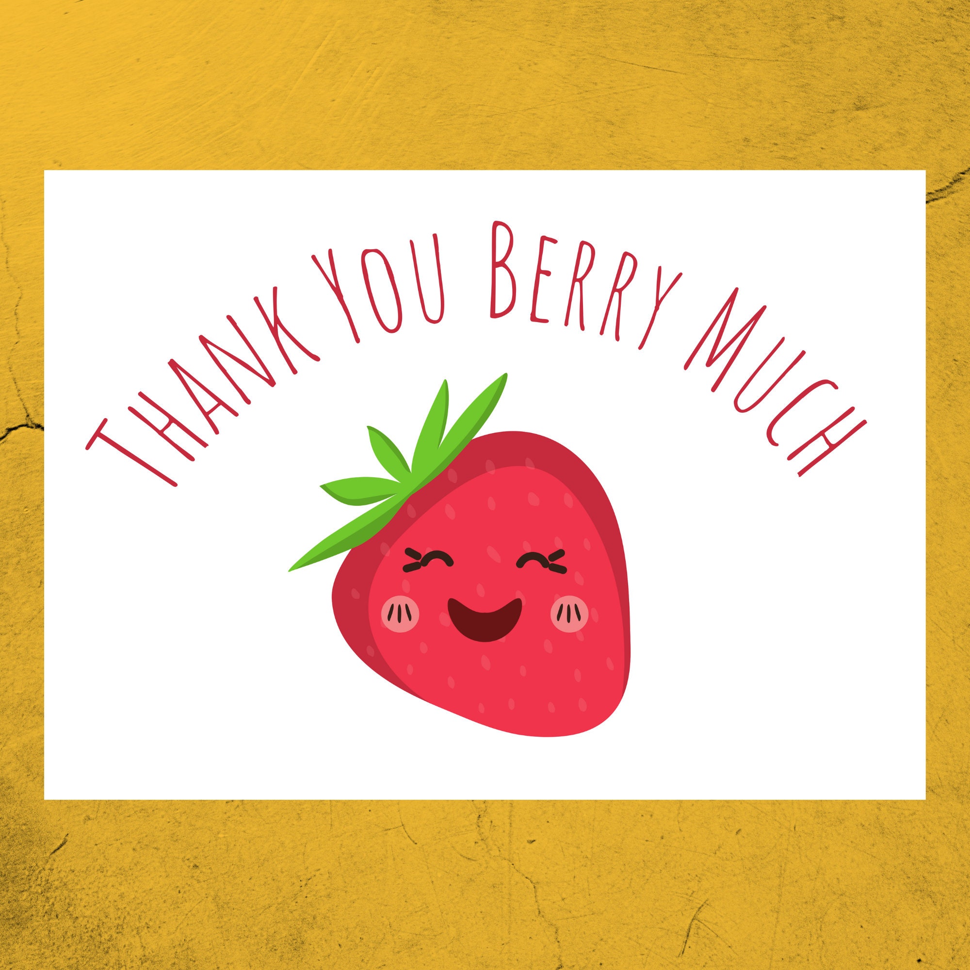 Printable Thank You Card, Thank You Note, Printable Envelope, Funny ...