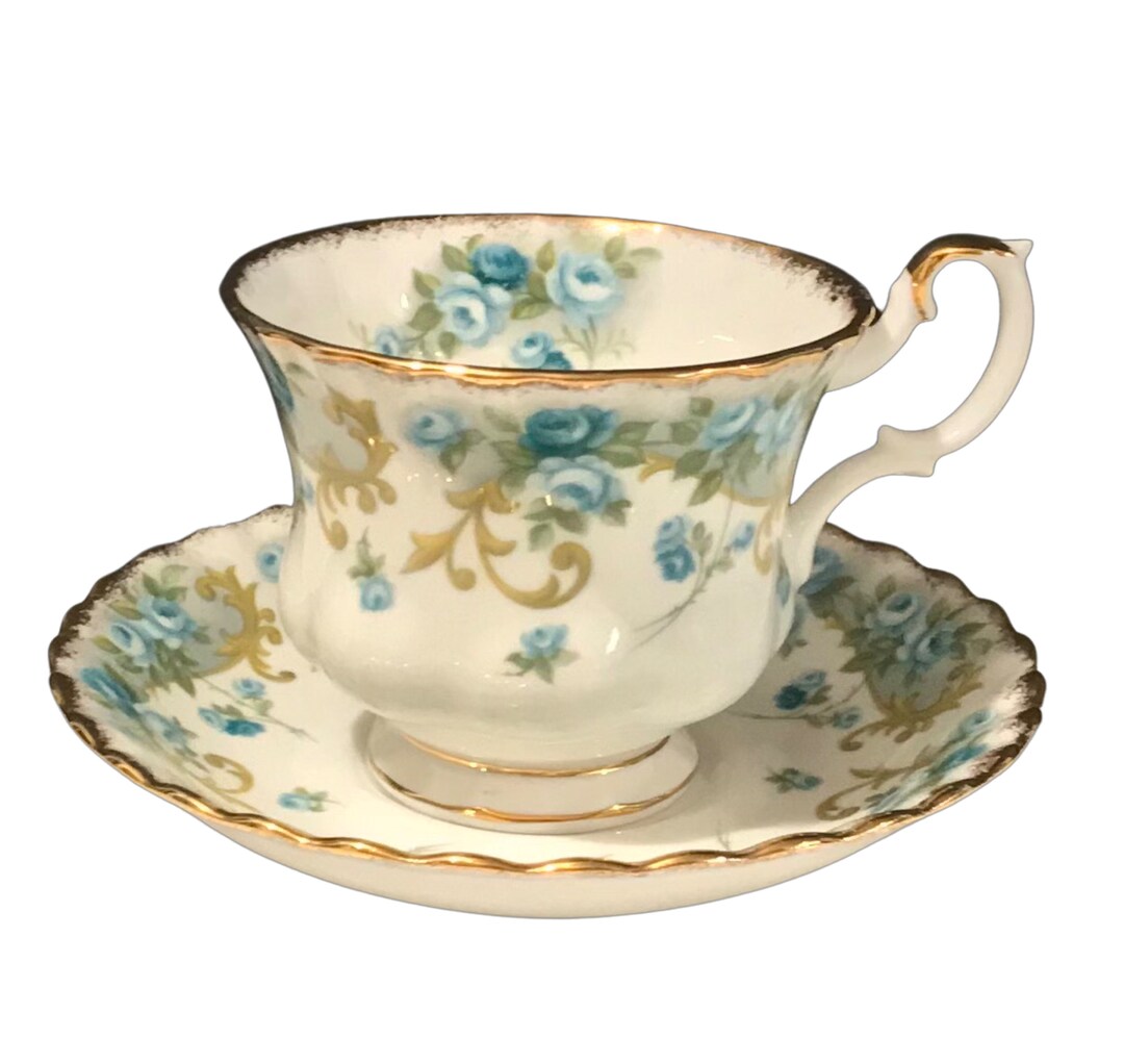 Royal Albert, Blue Sheraton Series, Veronica, Vintage, 1970s, Teacup ...