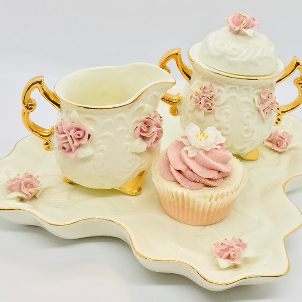 Pink Rose Tea Set - Etsy