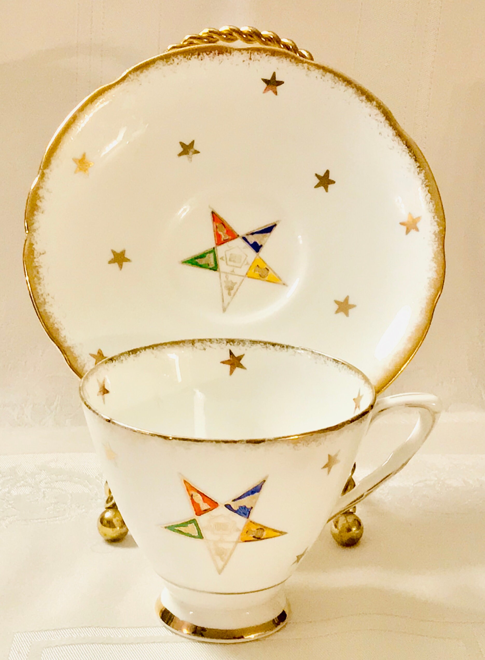 Pretty in Pink-royal Stafford OES Teacup and Saucer | Etsy