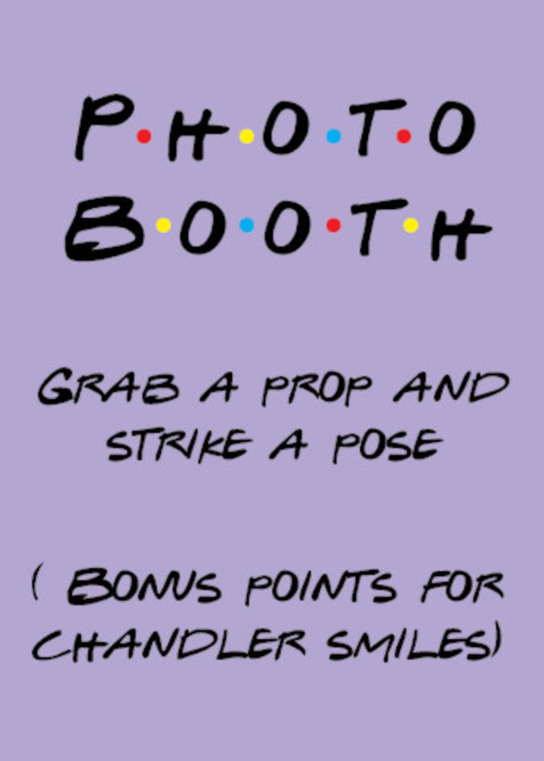 Friends Themed Photo Booth Sign - Etsy