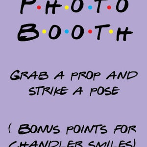Friends Themed Photo Booth Sign - Etsy