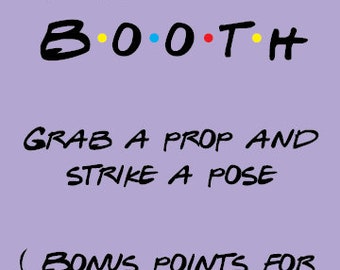 Friends Themed Photo Booth Sign - Etsy