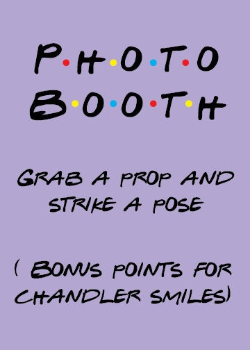 Friends Themed Photo Booth Sign - Etsy