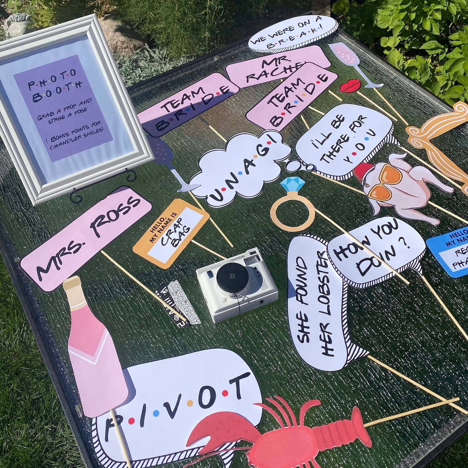 Friends Themed Photo Booth Props - Printable - Etsy