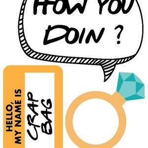 Friends Themed Photo Booth Props - Printable - Etsy