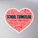 Vinyl School Counselor Sticker, Phone Laptop Quote Statement Sticker ...