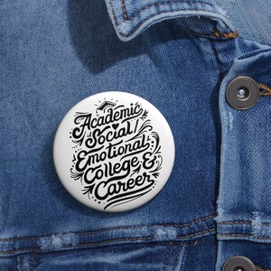 SCHOOL COUNSELOR 3 Domains Counselor Button Counselor SWAG School ...
