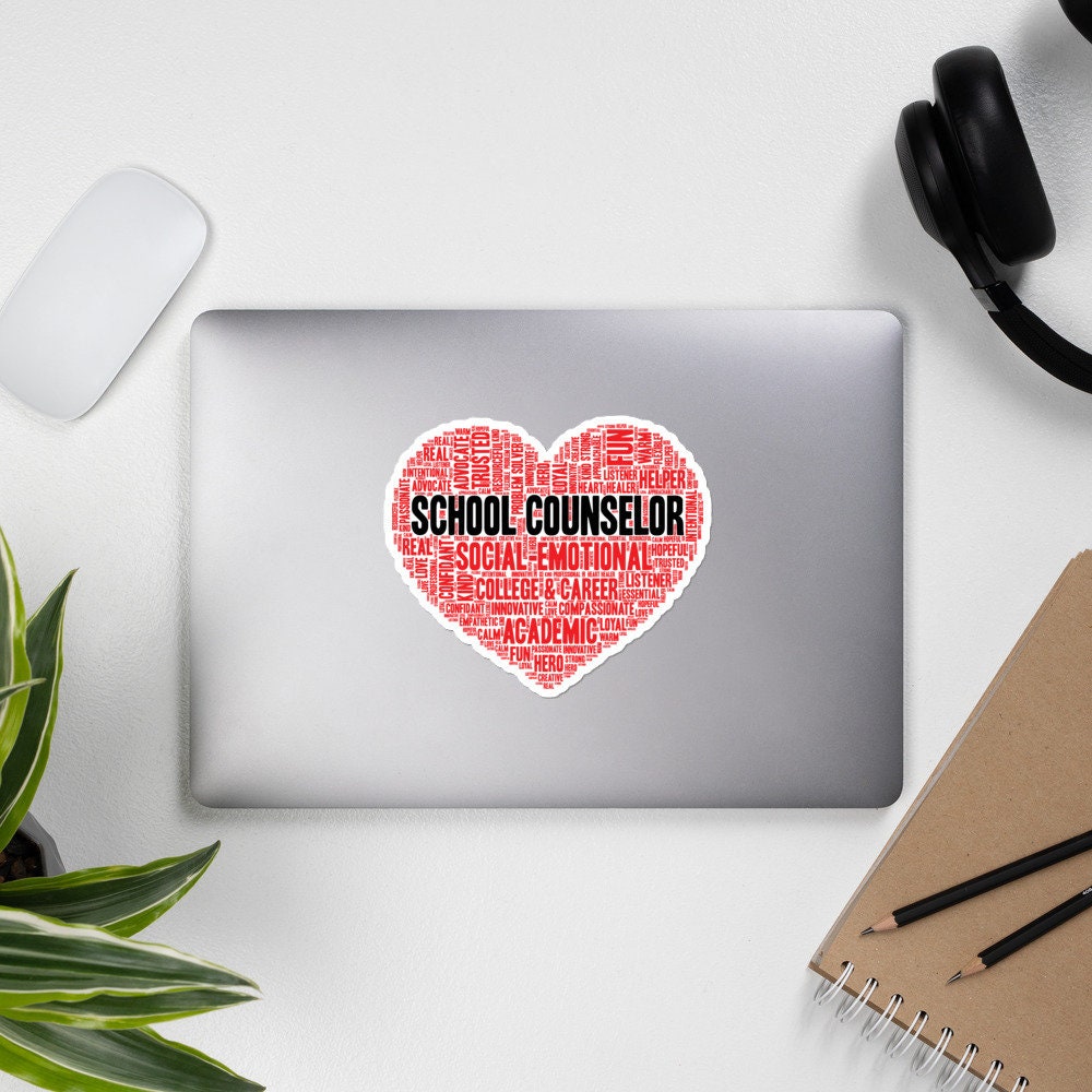 Vinyl School Counselor Sticker, Phone Laptop Quote Statement Sticker ...