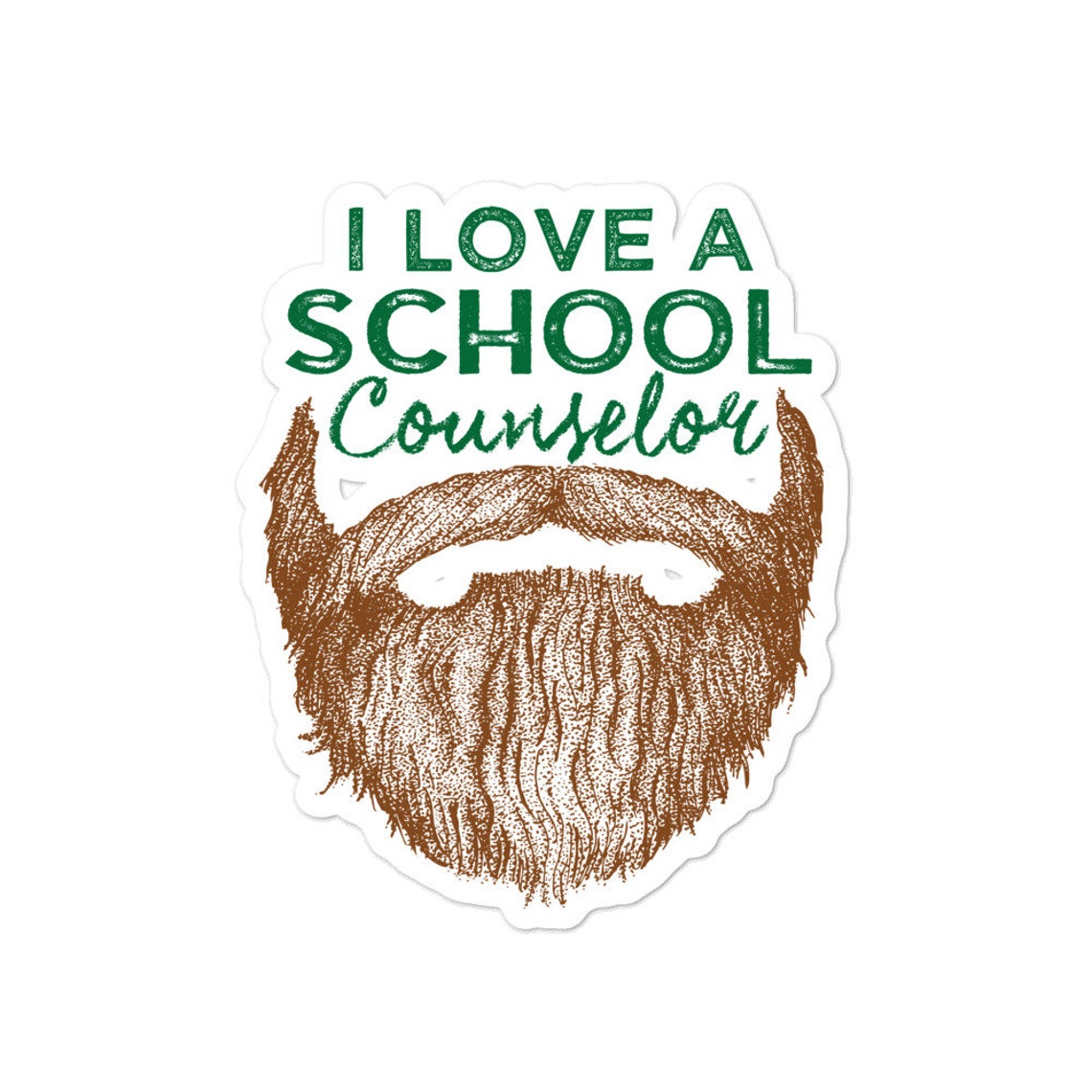 I Love A School Counselor Vinyl Sticker Counseling - Etsy