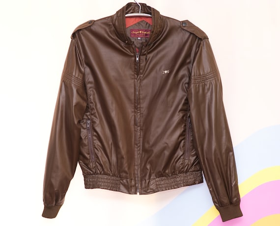 Vintage 1980s Brown Sergio Valente Bomber Jacket | Me… - Gem