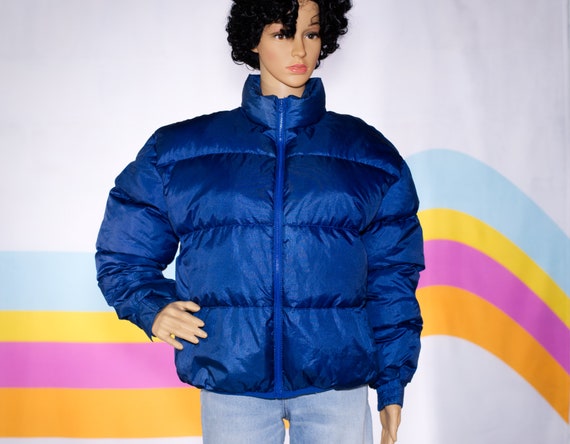 Vintage 1980s Blue Gap Puffer Jacket | Large - Gem