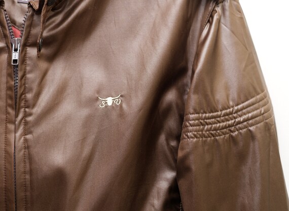 Vintage 1980s Brown Sergio Valente Bomber Jacket | Me… - Gem