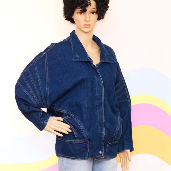 Batwing Denim Jacket - Etsy
