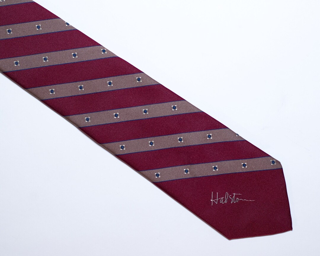 Vintage Halston Signature Necktie - Etsy