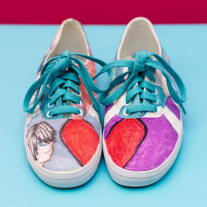 Painted Keds - Etsy