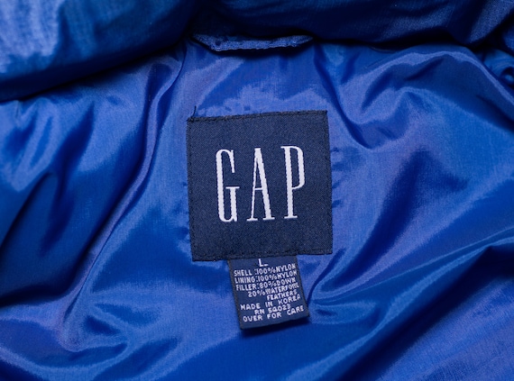 Vintage 1980s Blue Gap Puffer Jacket | Large - Gem