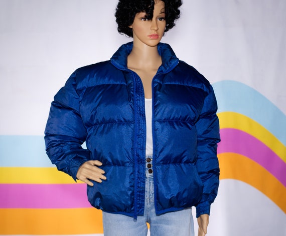 Vintage 1980s Blue Gap Puffer Jacket | Large - Gem