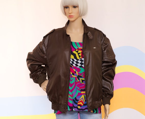 Vintage 1980s Brown Sergio Valente Bomber Jacket | Me… - Gem