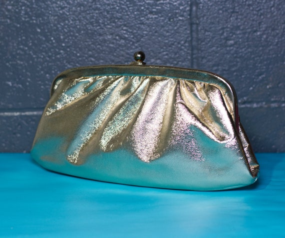Vintage 1960s Metallic Gold Gem