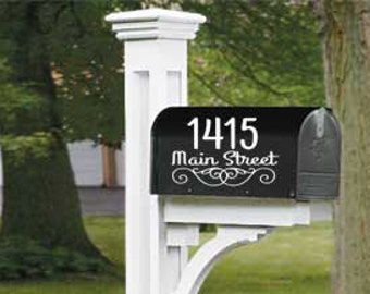 Vinyl mailbox decals | Etsy