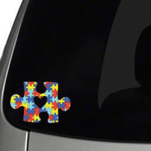 Autism Awareness Heart Car Truck Decal Sticker | Etsy