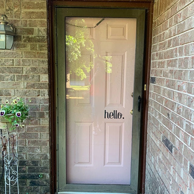 Hello Front Door Decal, Housewarming Gift - Etsy