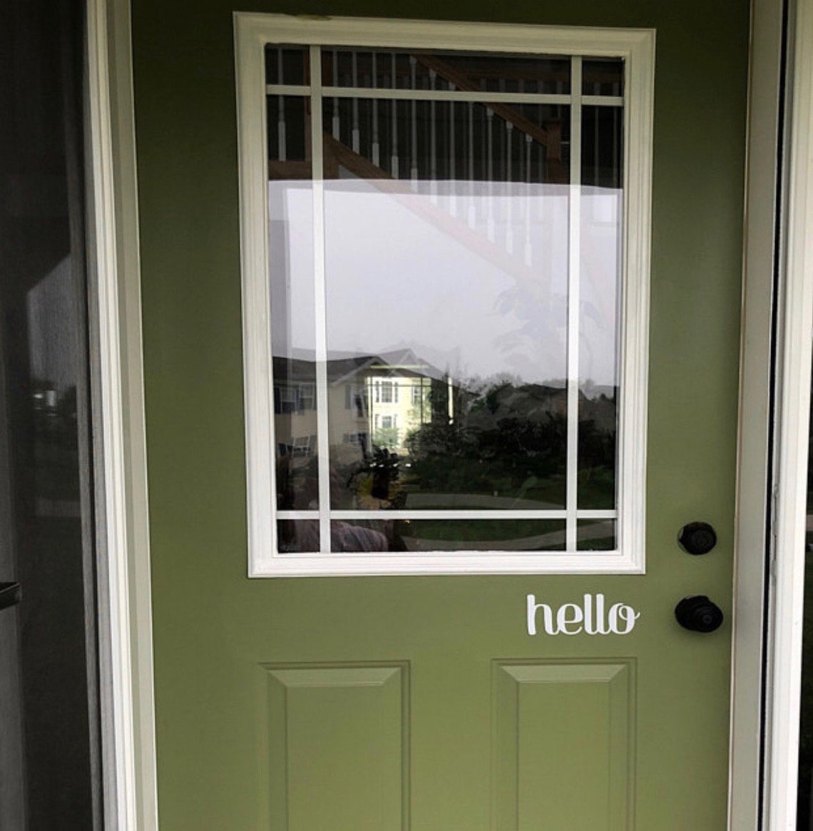 Hello Front Door Decal, Housewarming Gift - Etsy