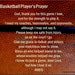 Basketball Prayer Digital Download, Christian Player's Poem Print, Kids ...