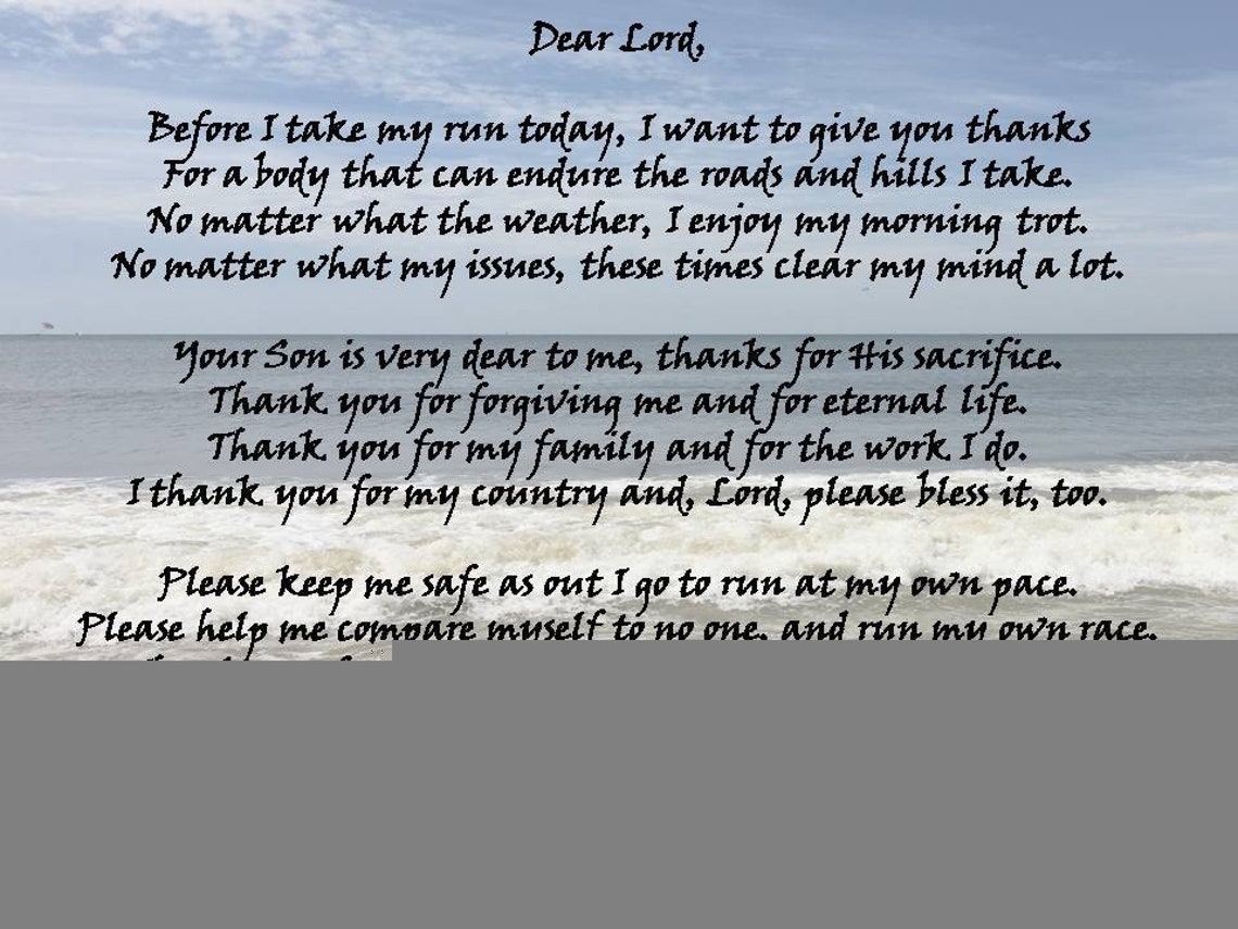 Runner's Prayer Digital Print, Christian Runners Poem Download, Prayer ...