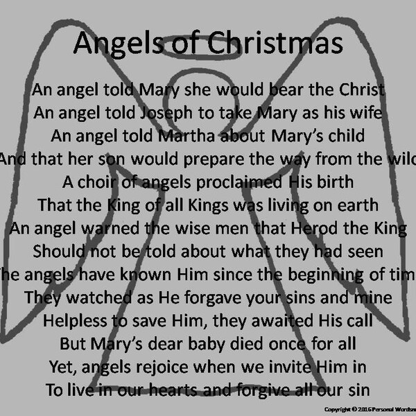 Christmas Angel Digital Print - Etsy