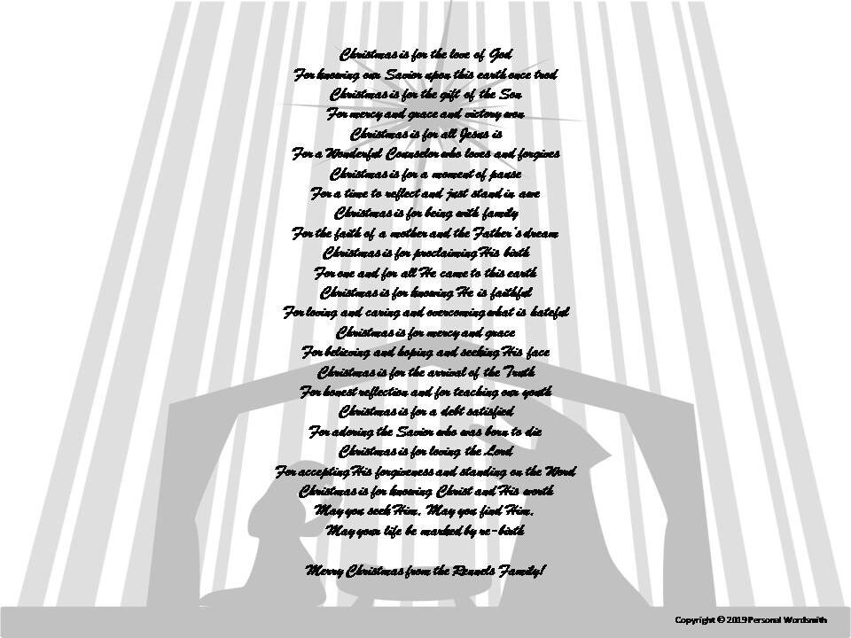 Christmas Poetry Download, Printable Rhyming Christian Poem for ...