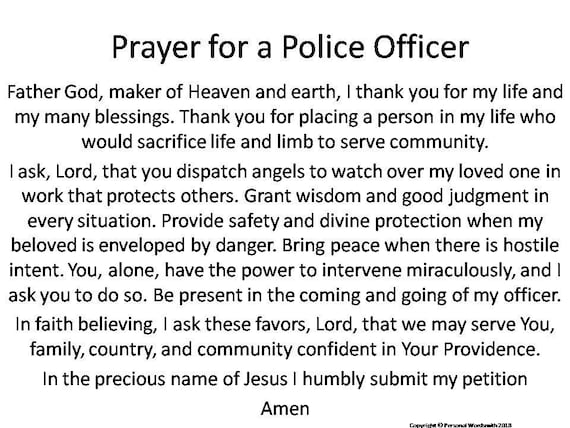 Police Officers Prayer