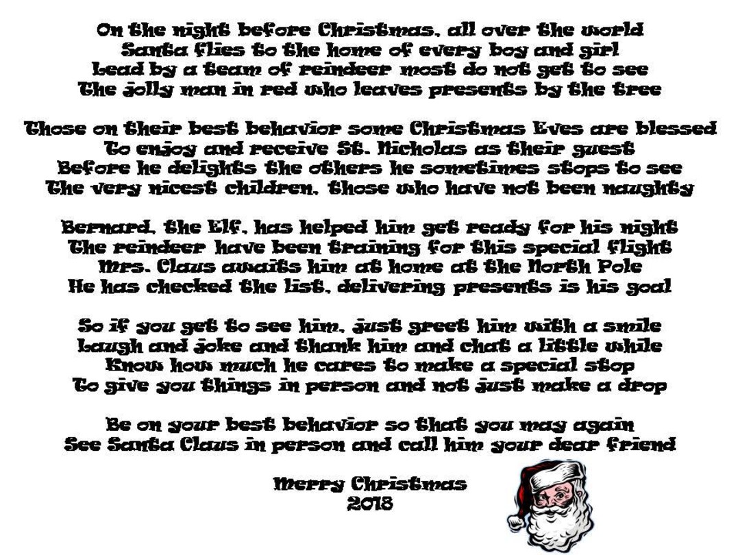 Santa Note to Children Download, Printable Note to Children From St ...