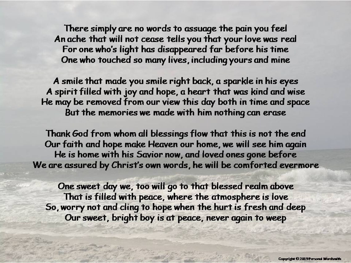 Celebration of Life Poetry Download, Funeral Poem Print, Eulogy Reading ...