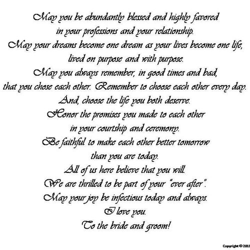 Christian Wedding Blessing Print Biblical Marriage Blessing - Etsy