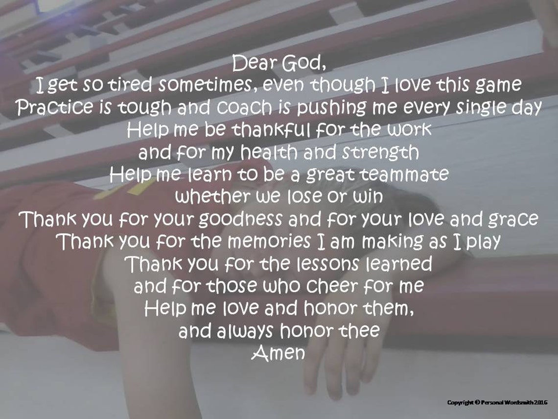 Girl's Basketball Prayer, Bball Poem Instant Download, Female Athlete ...