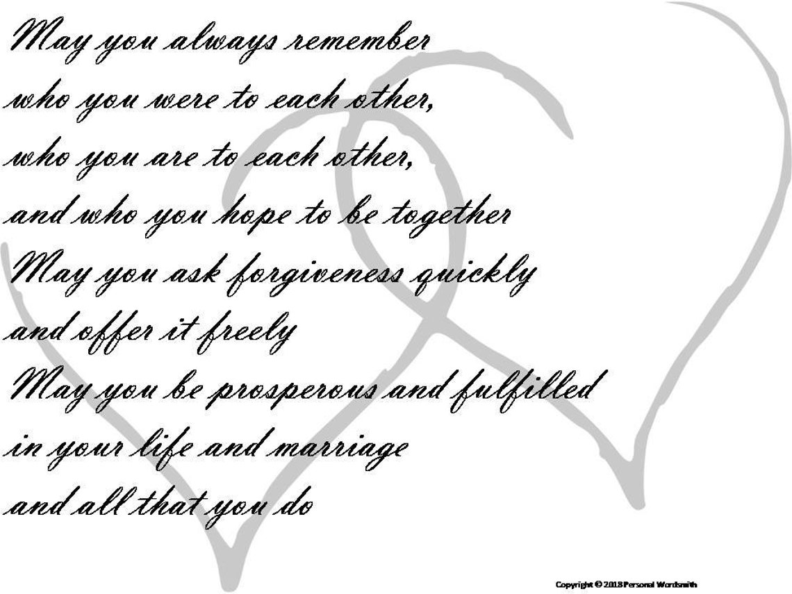 Blessing for Christian Marriage Digital Print, Downloadable Maid of ...