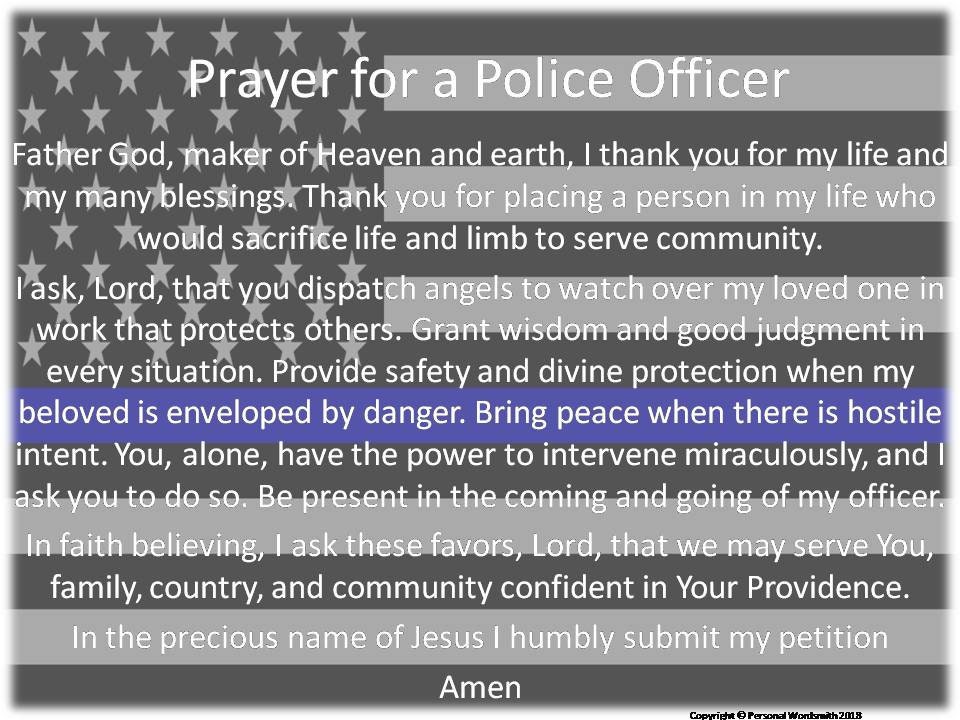 Policeman Prayer Poem